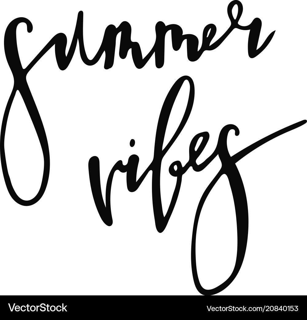 Summer vibes poster Royalty Free Vector Image - VectorStock