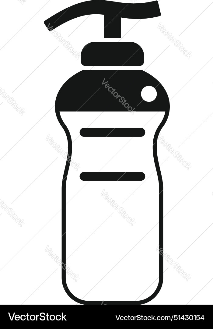 Black and white liquid soap dispenser icon Vector Image