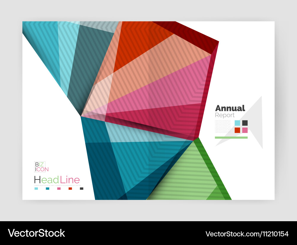Business annual report abstract backgrounds Vector Image