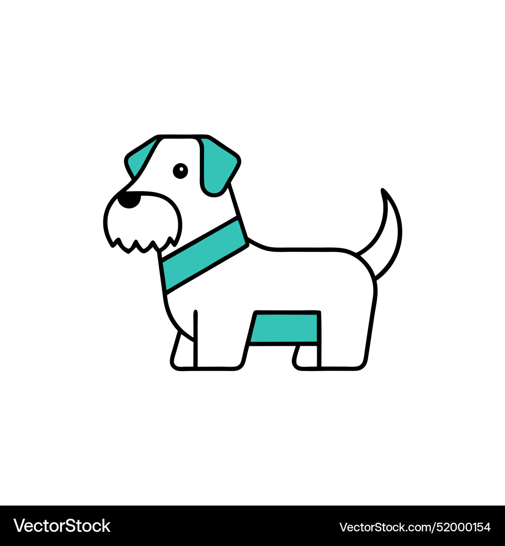 Cavapoo dog play icon Royalty Free Vector Image
