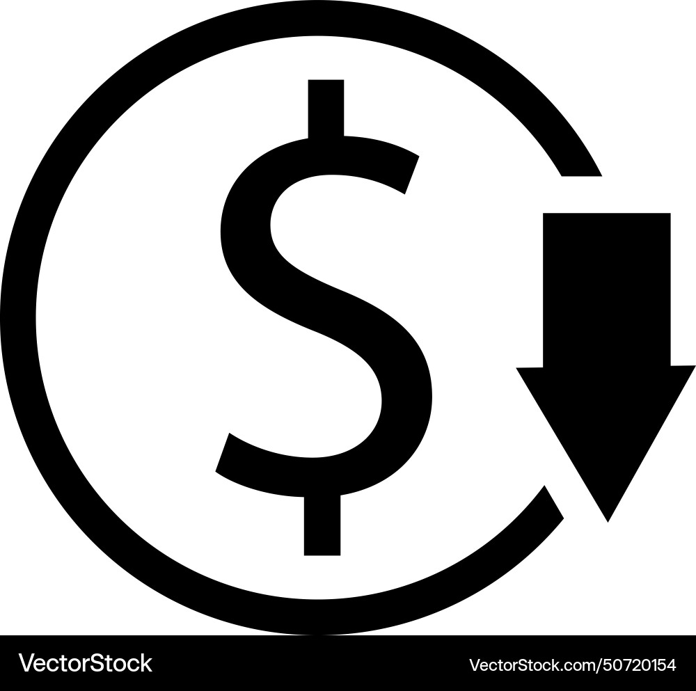 Dollar sign icon Royalty Free Vector Image - VectorStock
