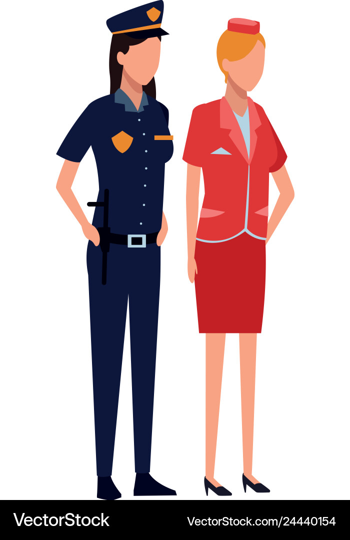 Jobs and professions avatar Royalty Free Vector Image