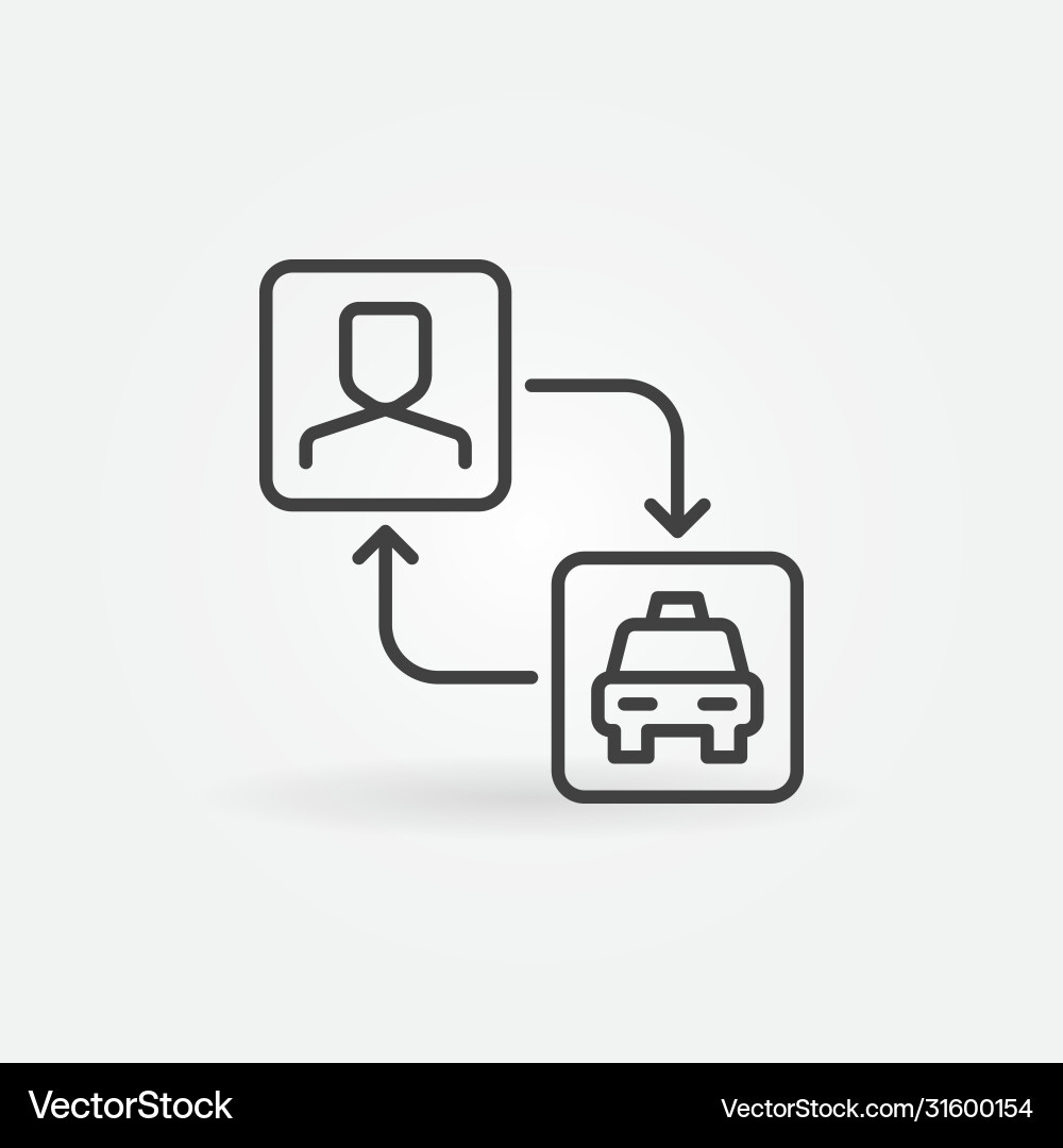Passenger or client with taxi concept Royalty Free Vector