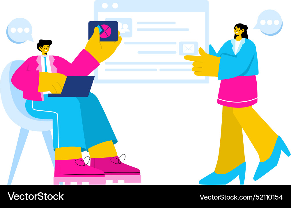 Personal portfolio with profile data resume Vector Image