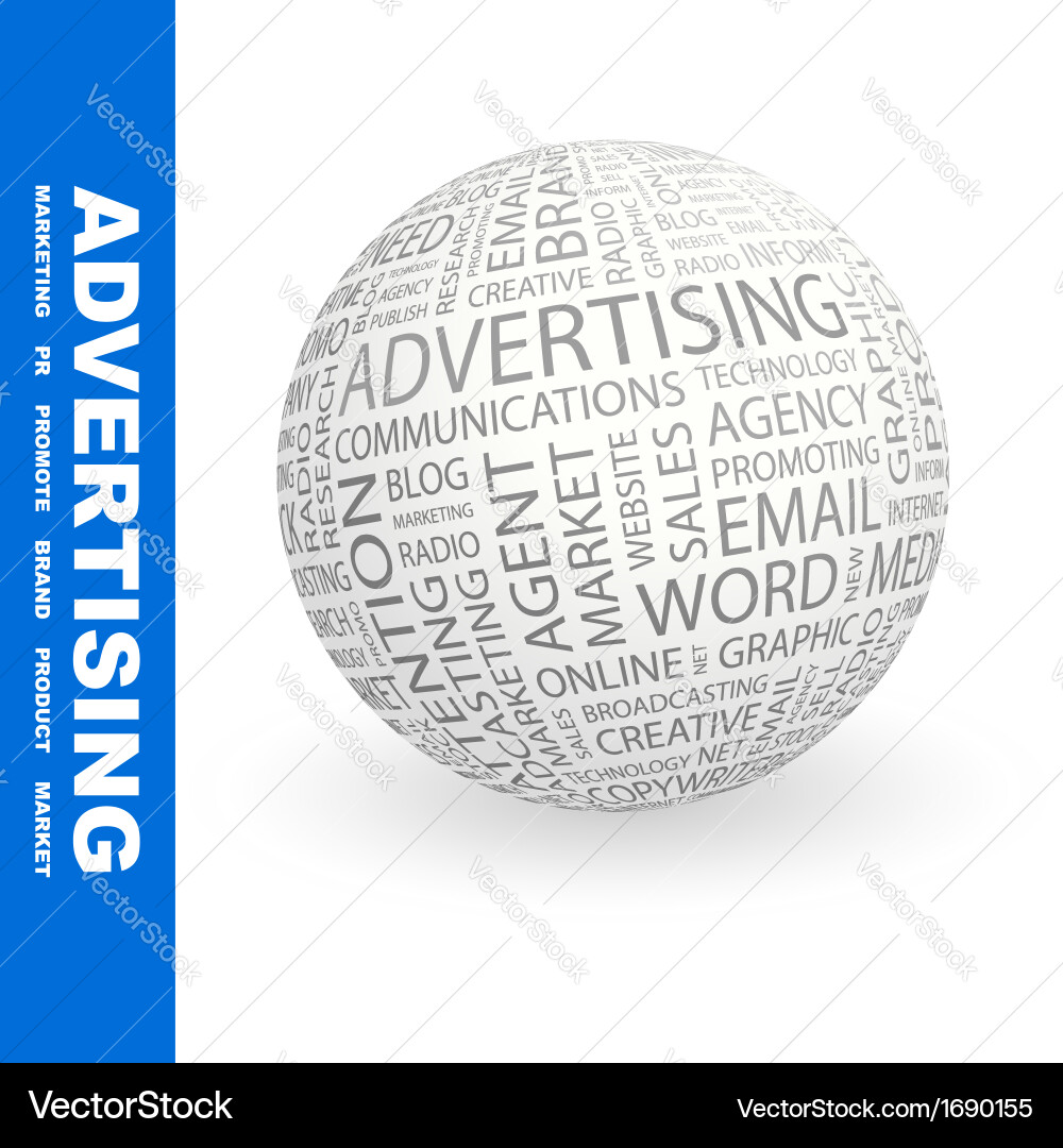 Advertising Royalty Free Vector Image - VectorStock