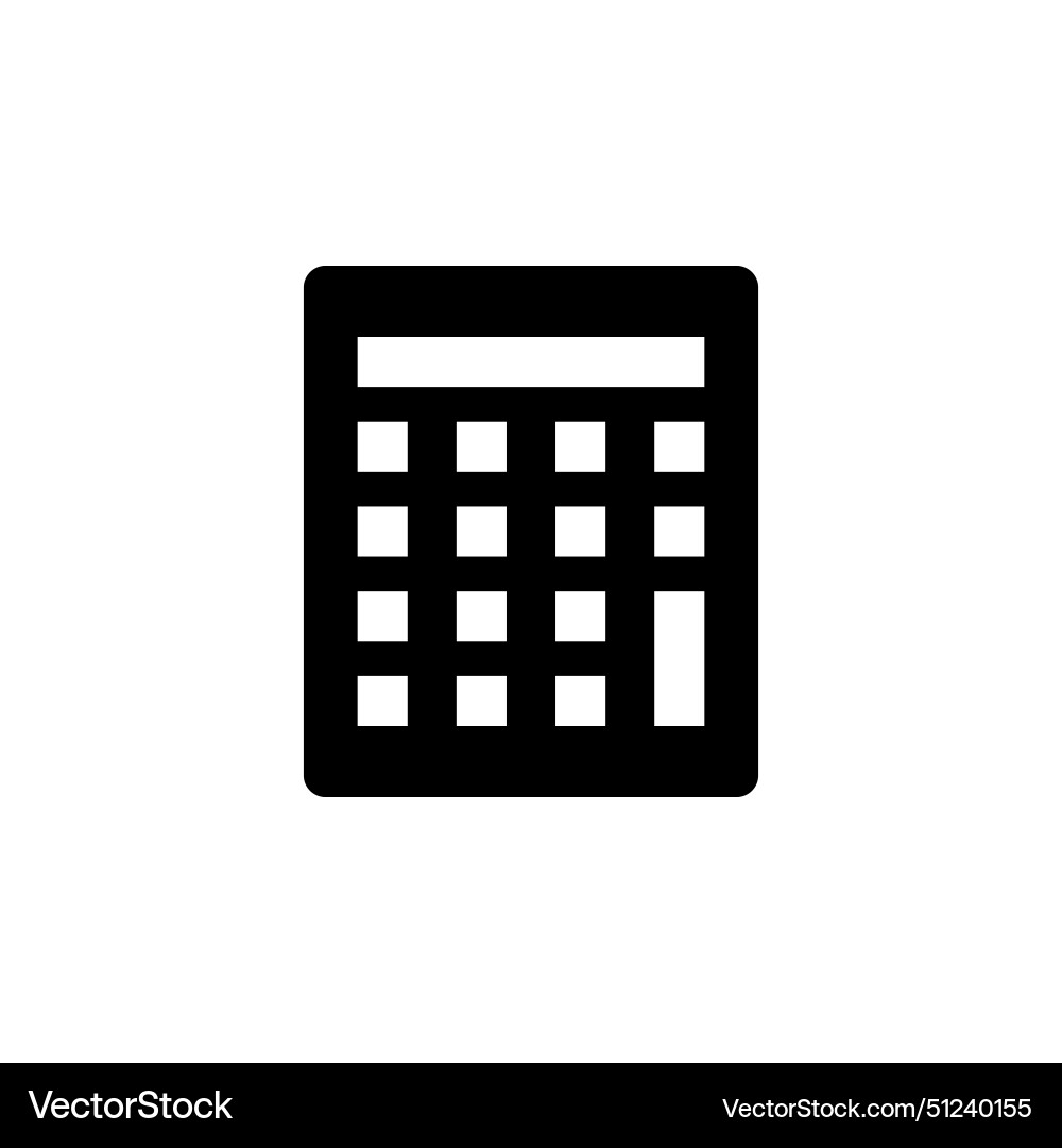 Engineering calculator flat icon Royalty Free Vector Image