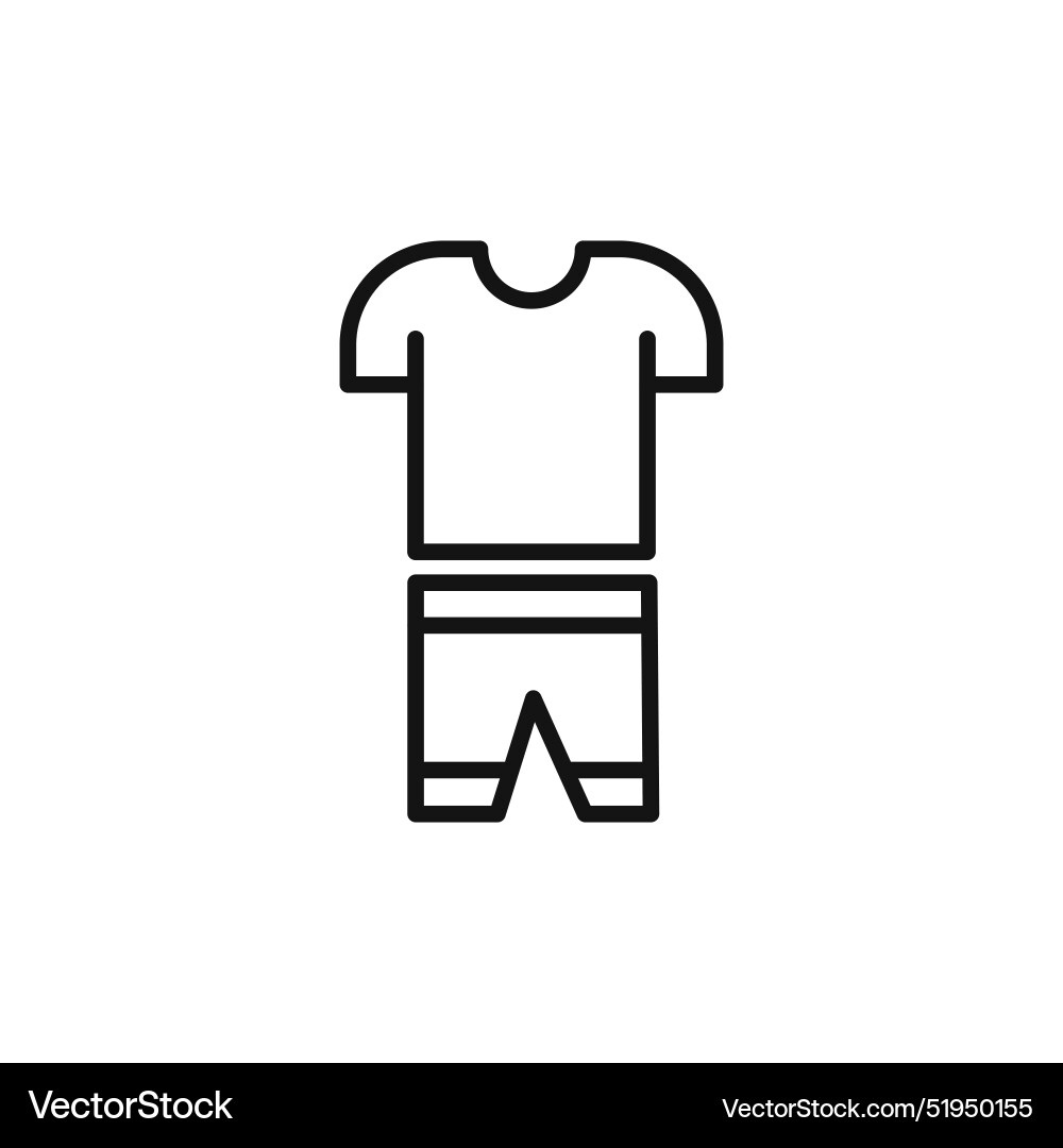 Sportswear logo sign outline Royalty Free Vector Image