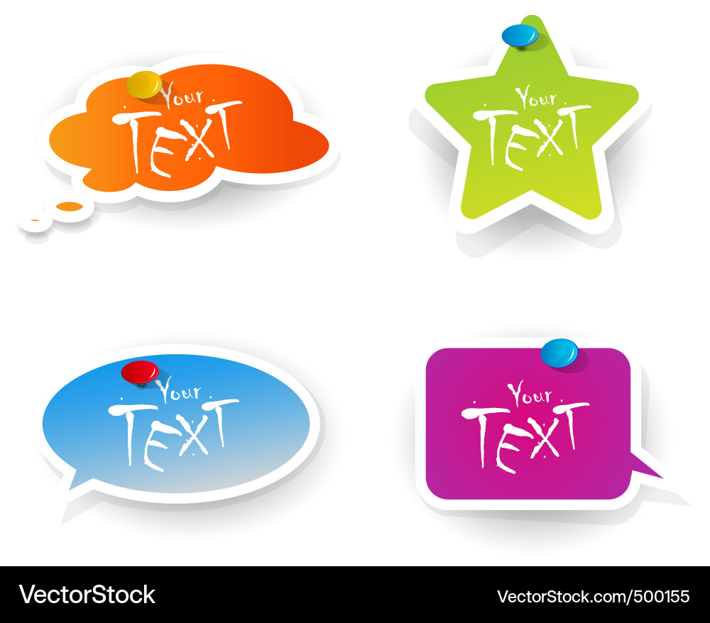 Stickers Royalty Free Vector Image - VectorStock