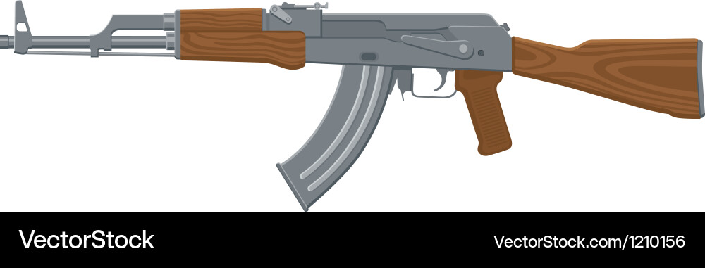 Assault rifle Royalty Free Vector Image - VectorStock