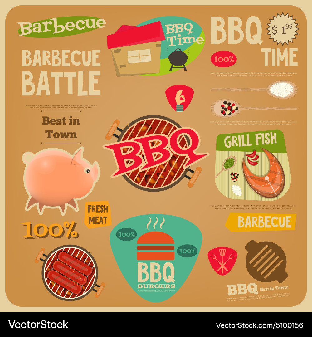 Barbecue Royalty Free Vector Image - VectorStock