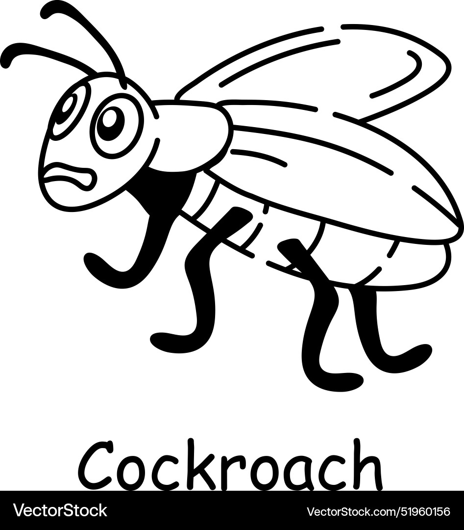 Cockroach Royalty Free Vector Image - VectorStock