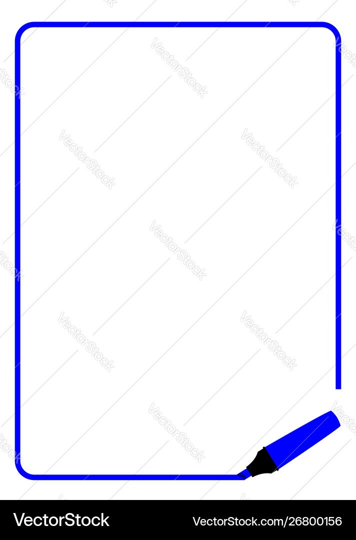 Dark Blue Highlighter Seitenrand Lizenzfreies Vektorbild