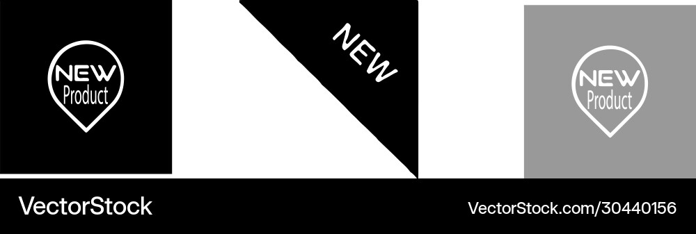 New tag icon isolated on white background Vector Image