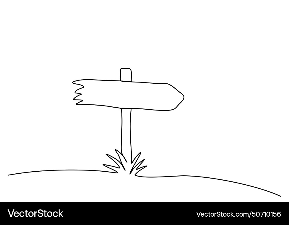 Path indicator one line drawing animation Vector Image