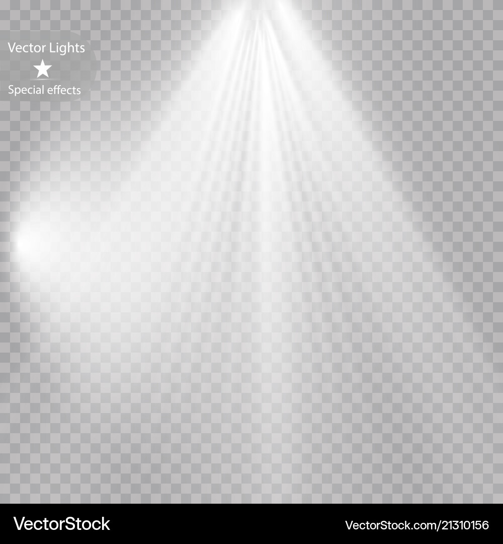 Spotlights scene light effects Royalty Free Vector Image