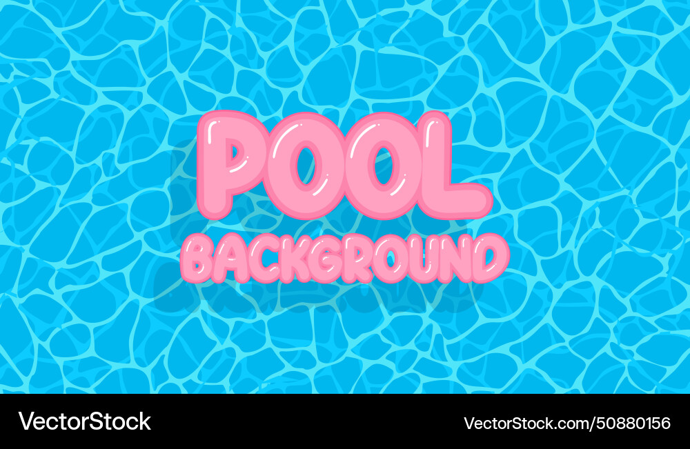 Swimming pool background with pink floating Vector Image