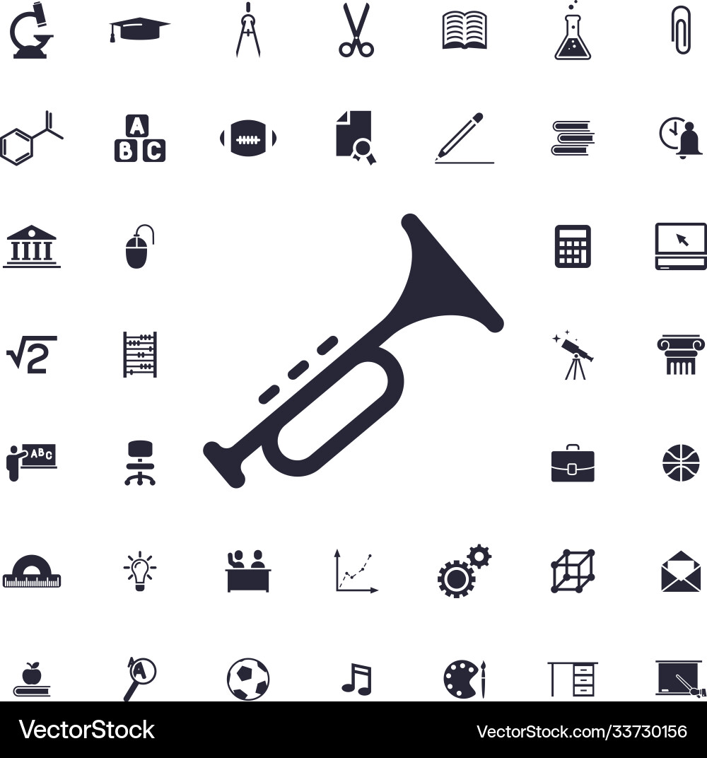 Trumpet icon Royalty Free Vector Image - VectorStock