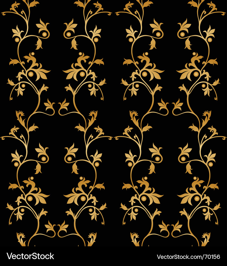 Vintage floral wallpaper Royalty Free Vector Image