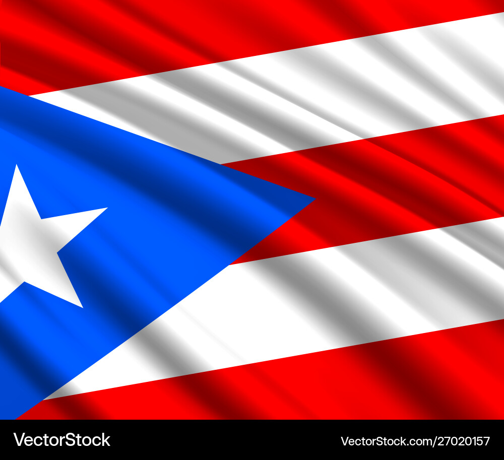 Puerto Rico Flag Waving Vector Images (over 160)