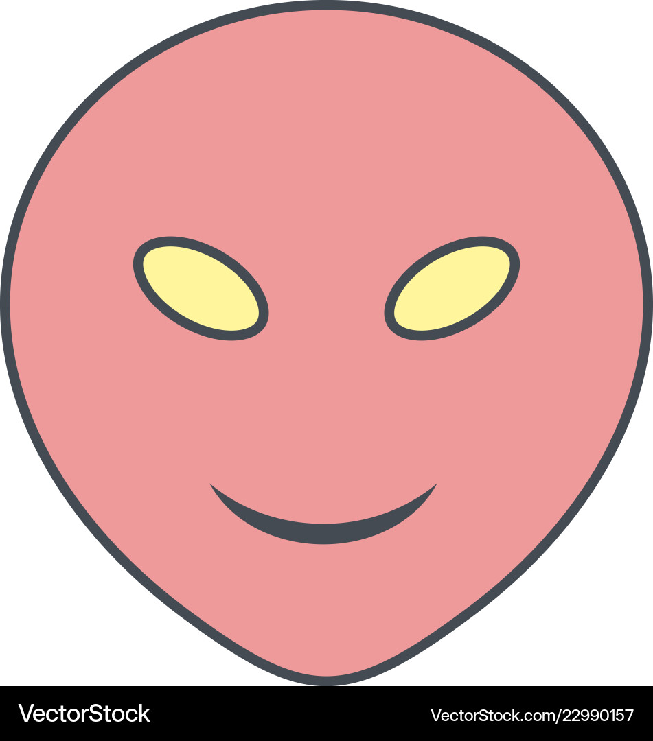Alien emoji icon Royalty Free Vector Image - VectorStock