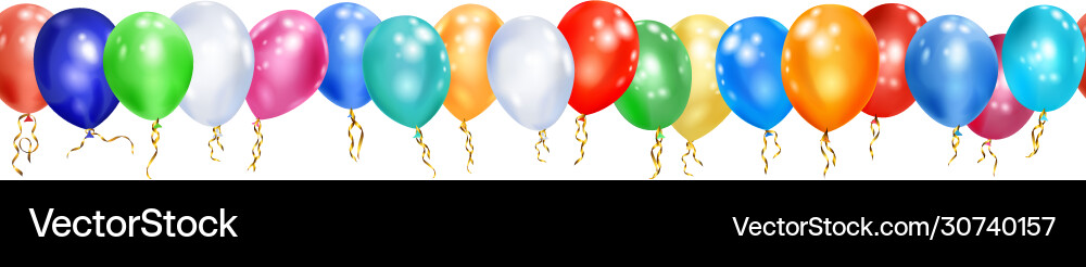 Banner balloons Royalty Free Vector Image - VectorStock