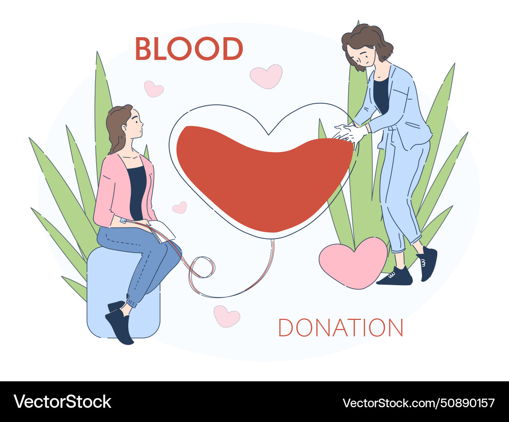 Blood donation simple Royalty Free Vector Image