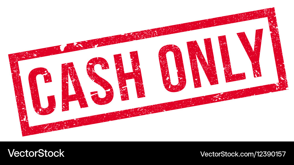 Cash only rubber stamp Royalty Free Vector Image