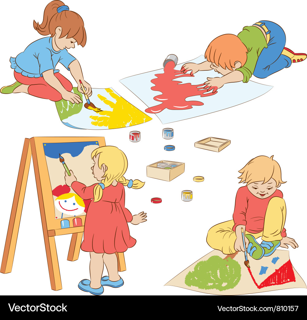 Children Royalty Free Vector Image - VectorStock