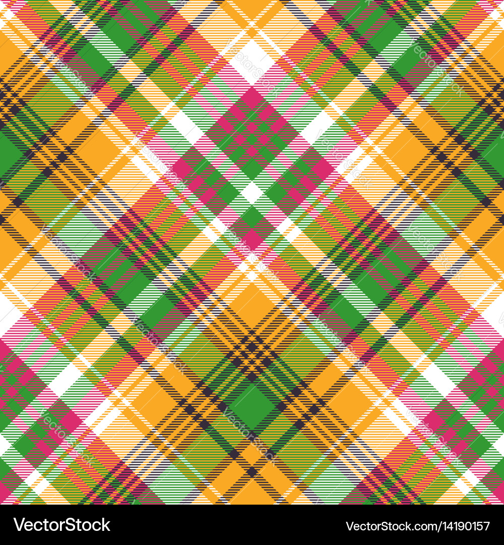 Colors madras plaid textile texture seamless Vector Image