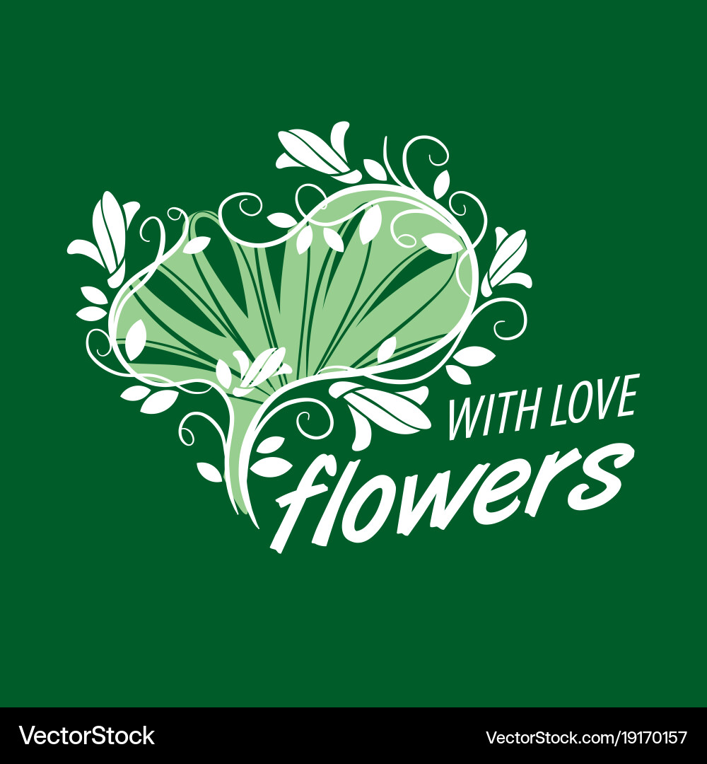 Flower logo Royalty Free Vector Image - VectorStock