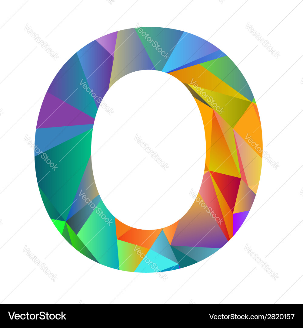 Letter o Royalty Free Vector Image - VectorStock