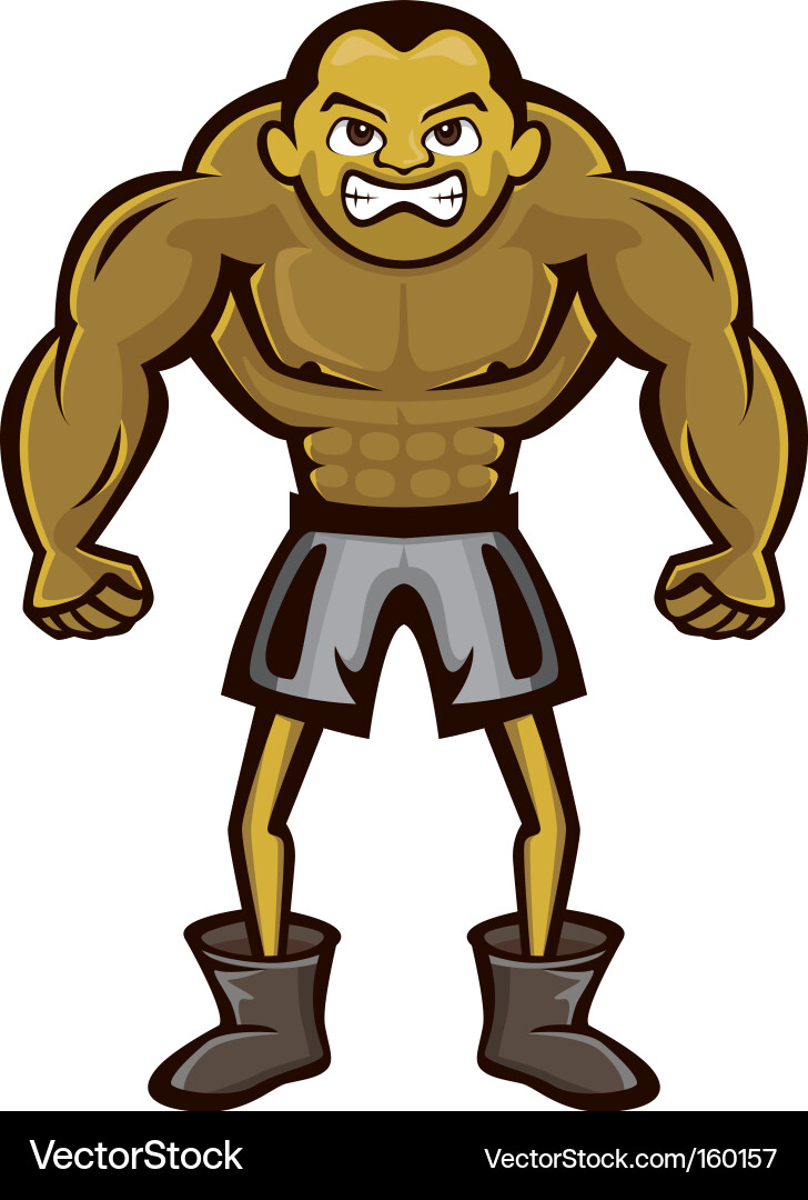 Muscle man Royalty Free Vector Image - VectorStock