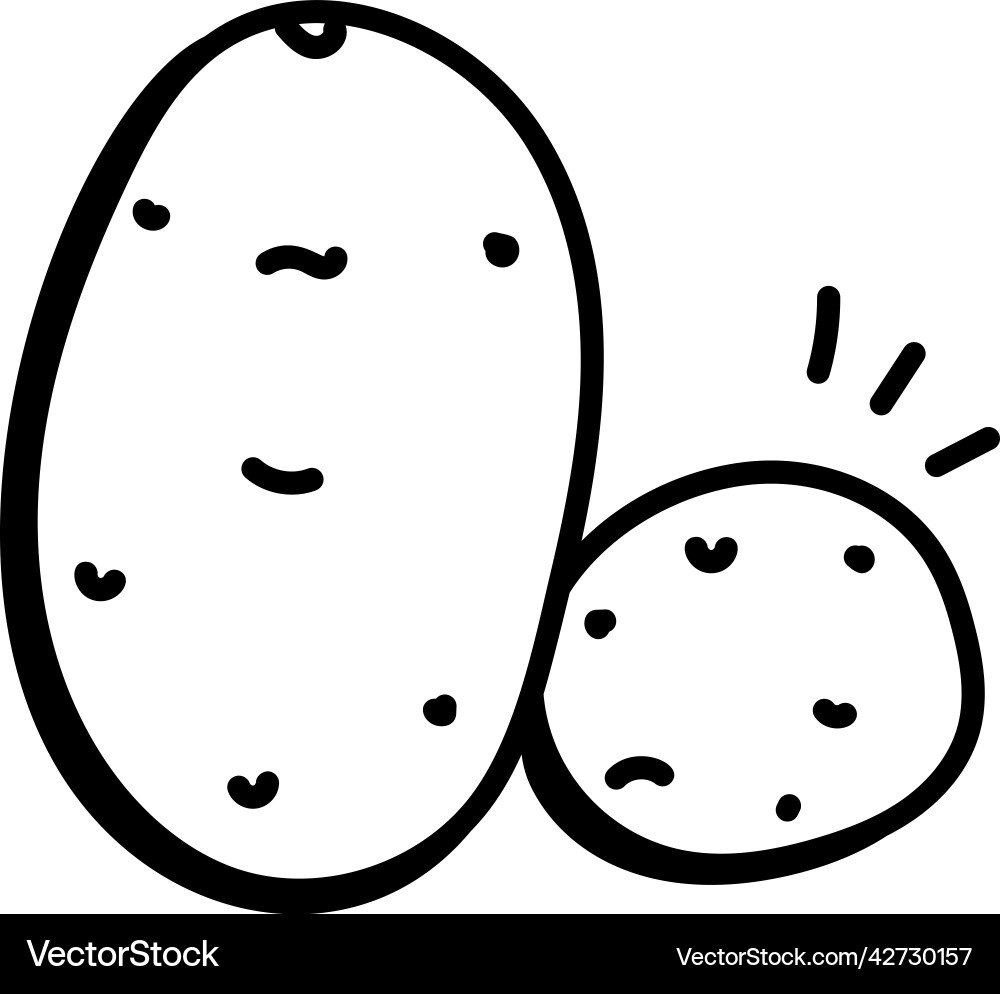 Potatoes Royalty Free Vector Image - VectorStock