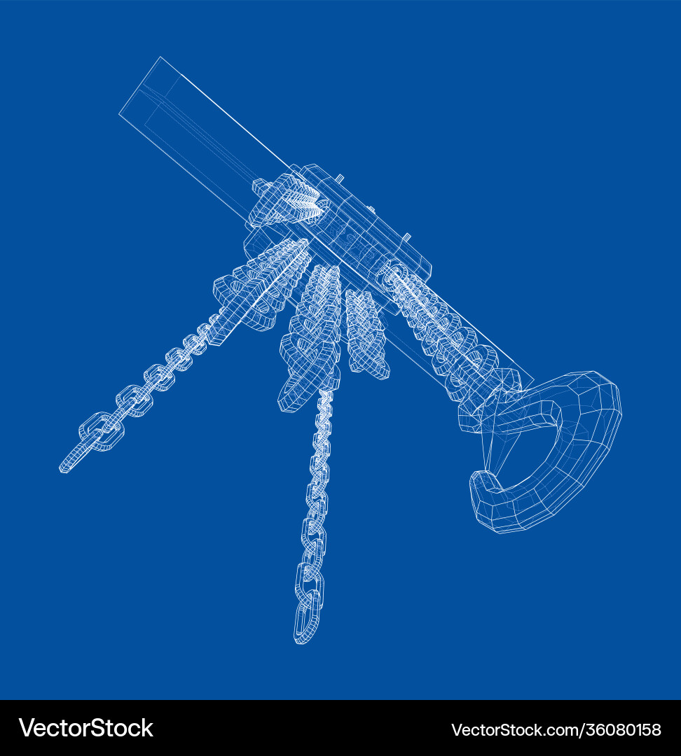 A hoist on beam Royalty Free Vector Image - VectorStock