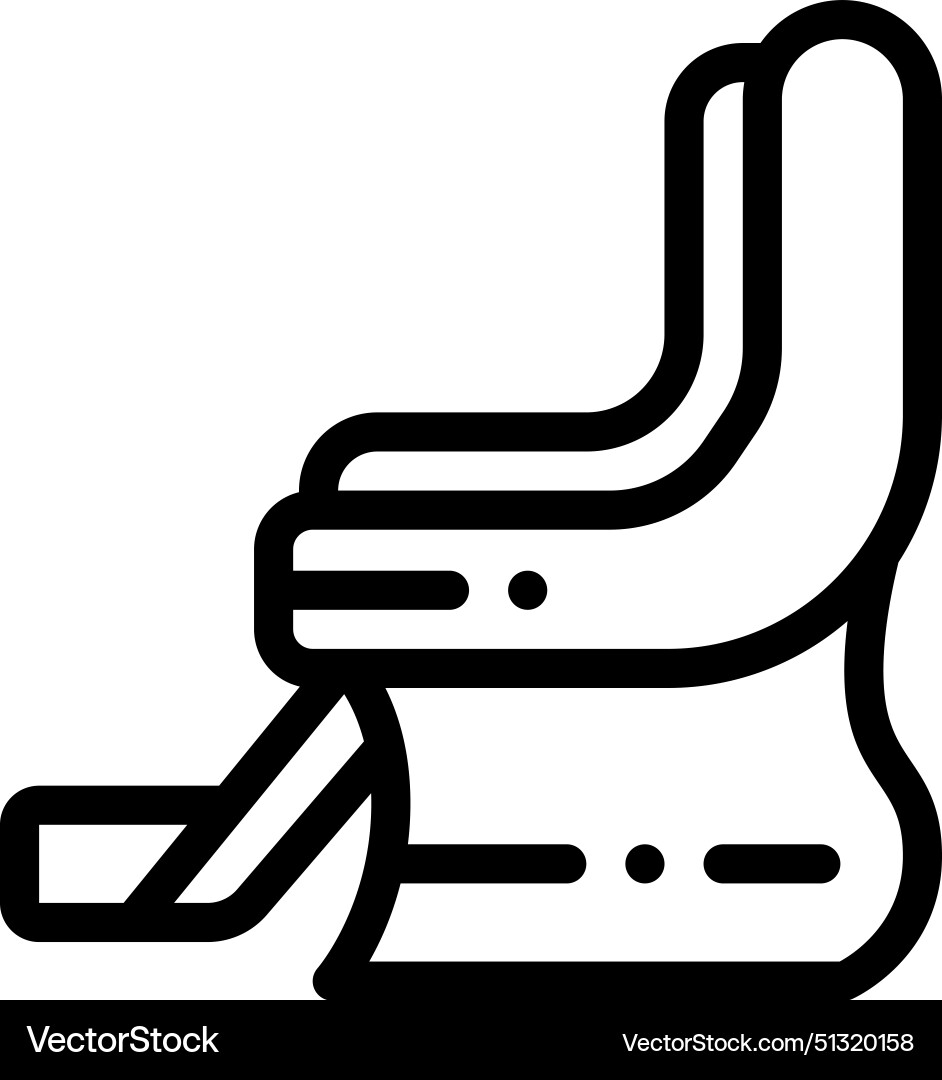 Airline icon thin linear style design isolated Vector Image