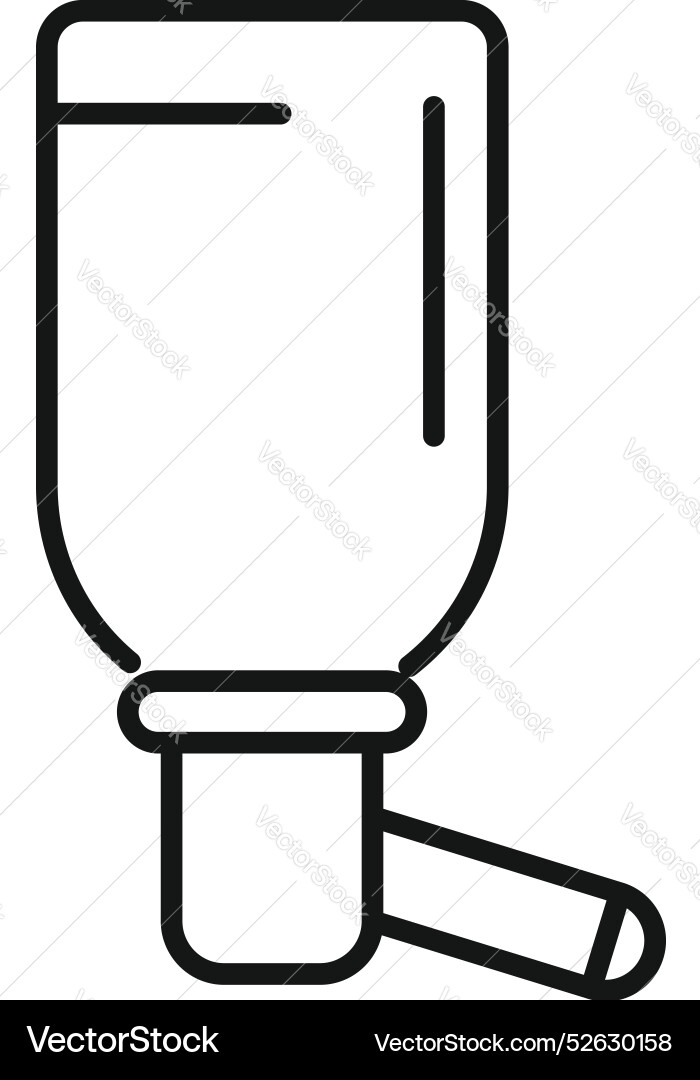 Automatic pet water dispenser icon showing Vector Image