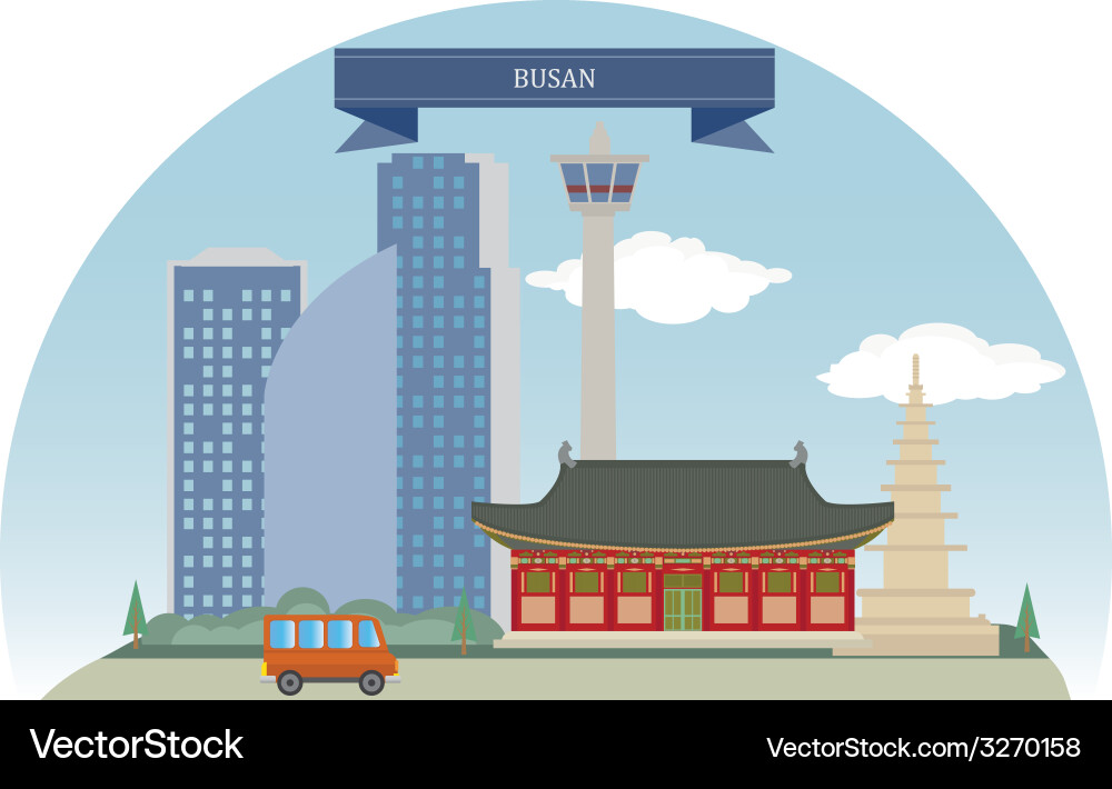 Busan Royalty Free Vector Image - VectorStock