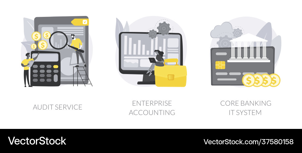 Business finance abstract concept Royalty Free Vector Image