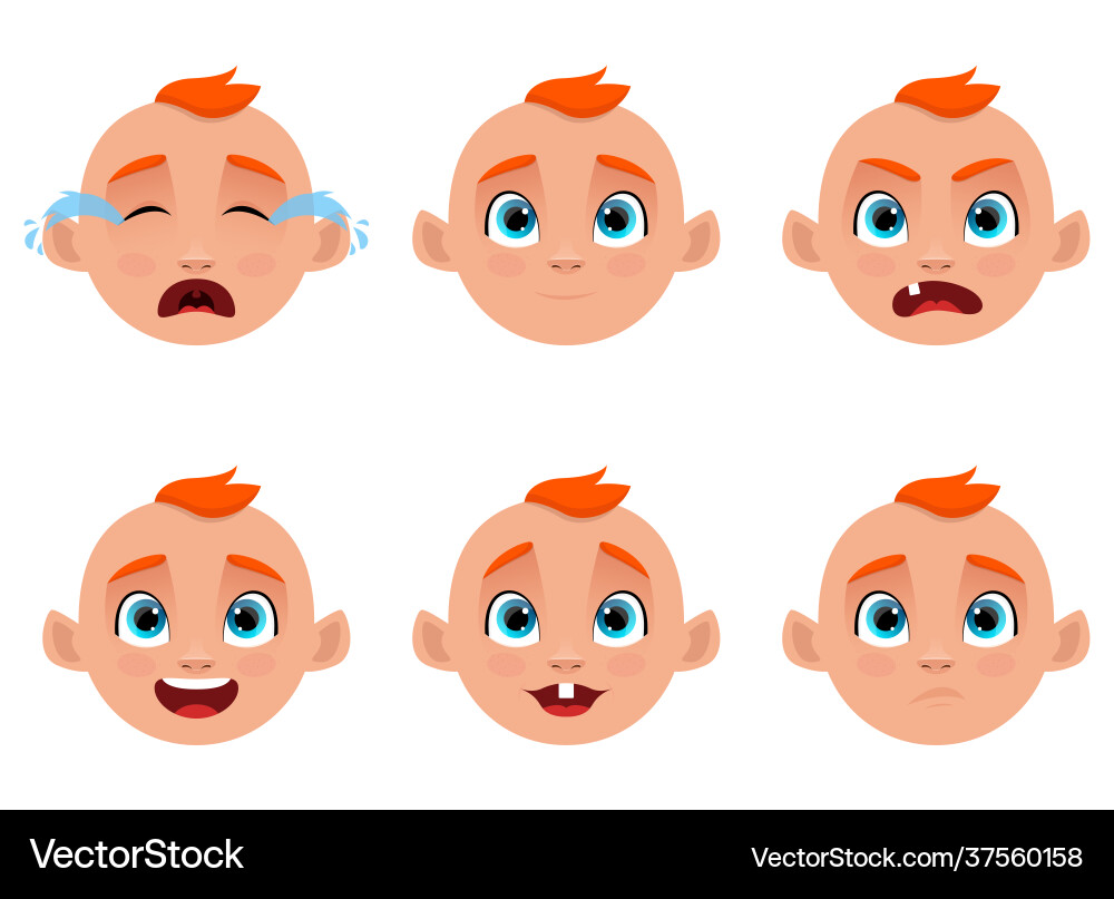 Cute baby design isolated on white background Vector Image