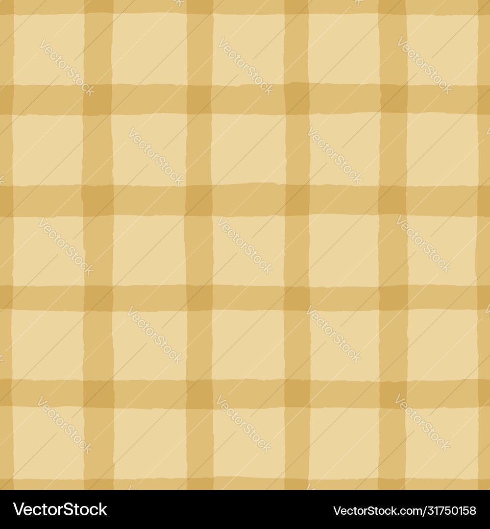 Light yellow gingham seamless pattern Royalty Free Vector
