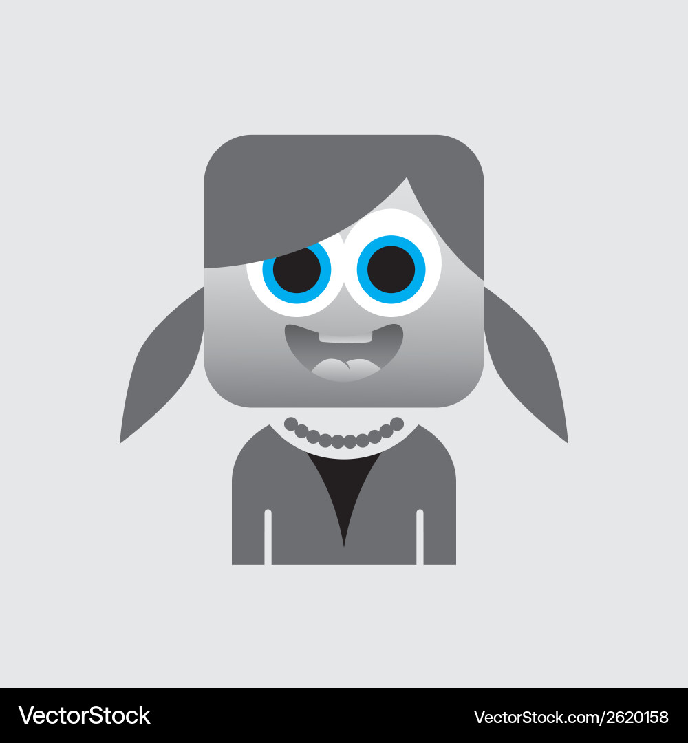 Square cartoon Royalty Free Vector Image - VectorStock