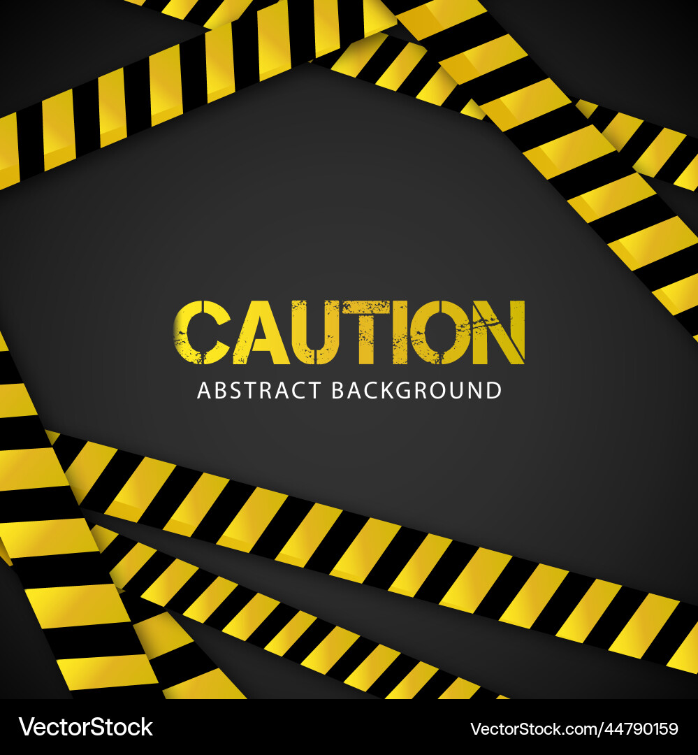 Caution background design Royalty Free Vector Image