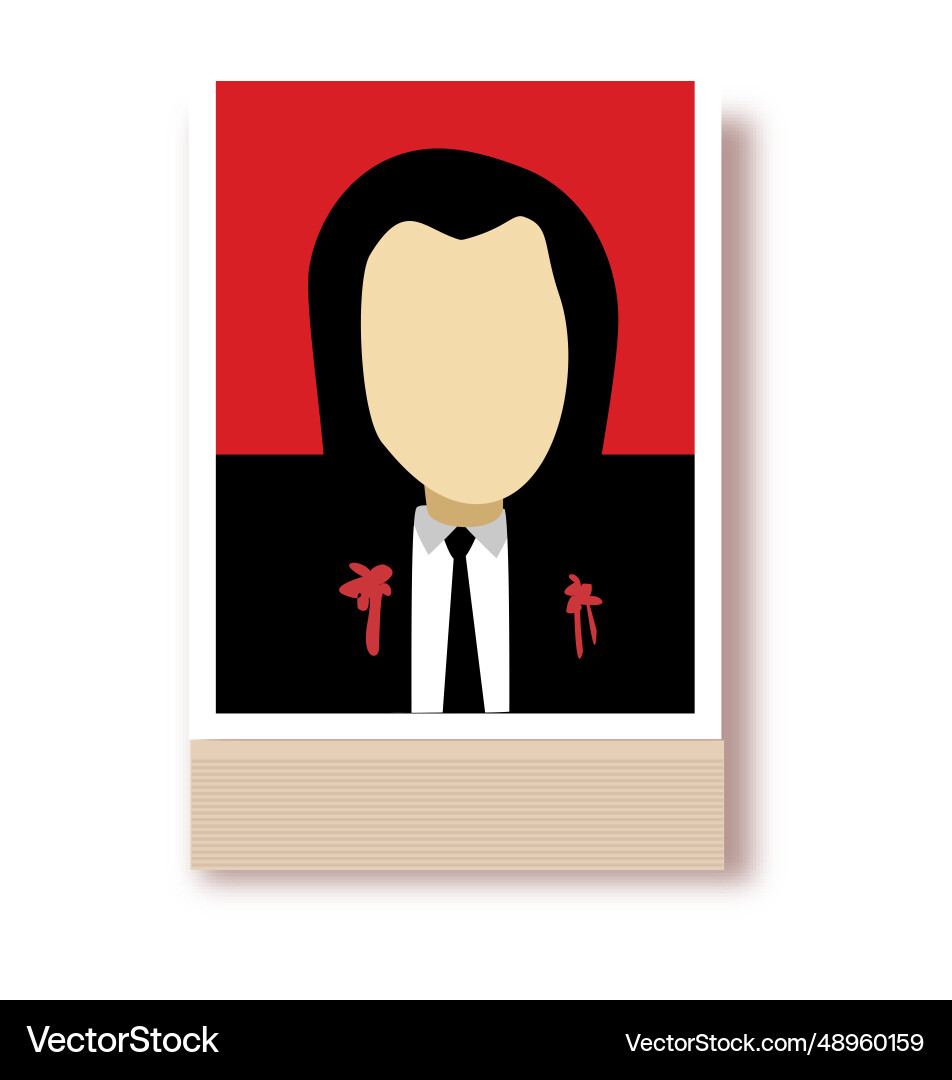 Pulp fiction cartoon character Royalty Free Vector Image