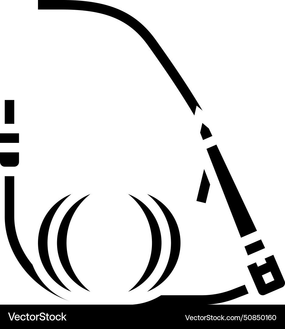 Cystoscope urology glyph icon Royalty Free Vector Image