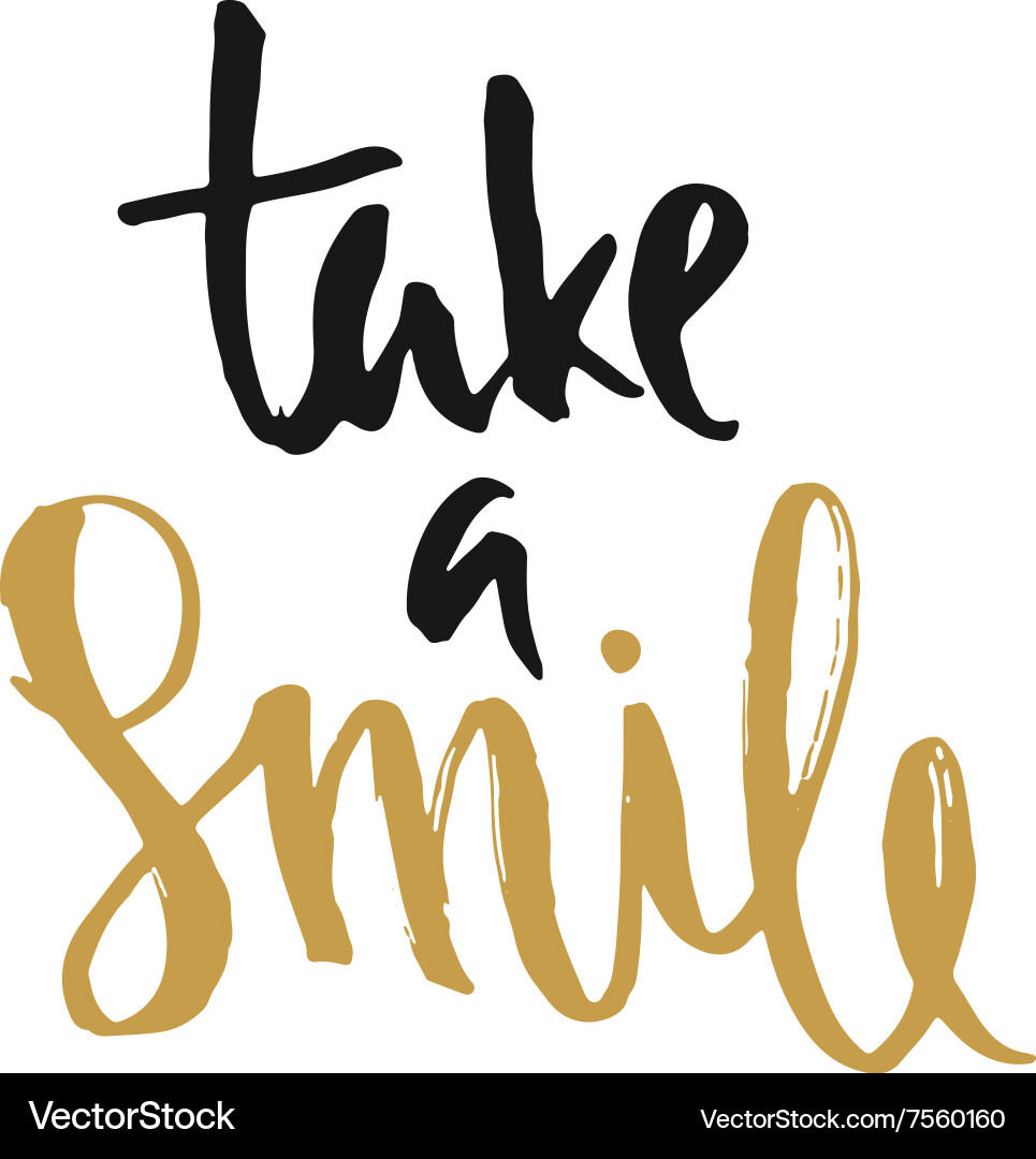 Hand drawn lettering poster Royalty Free Vector Image