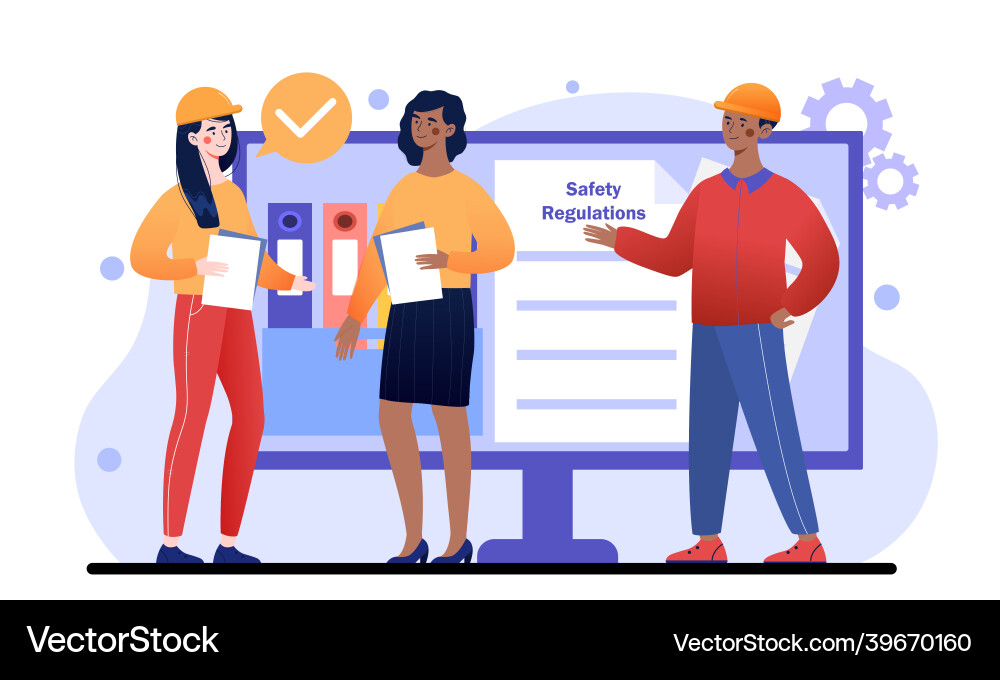 Occupational safety and health Royalty Free Vector Image