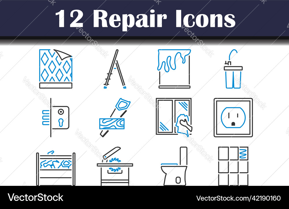 Repair icon set Royalty Free Vector Image - VectorStock