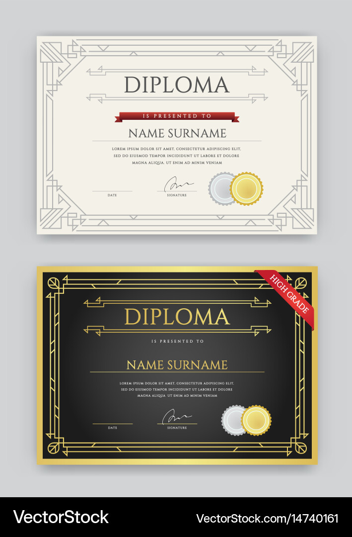 Certificate Royalty Free Vector Image - VectorStock