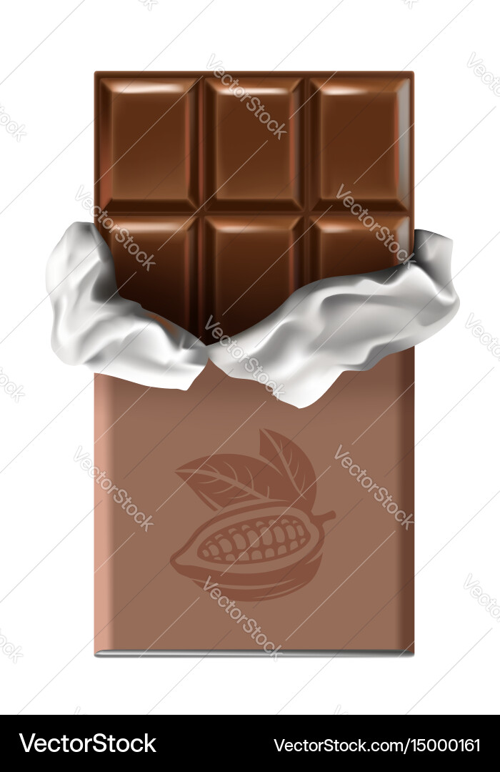 Chocolate bar Royalty Free Vector Image - VectorStock
