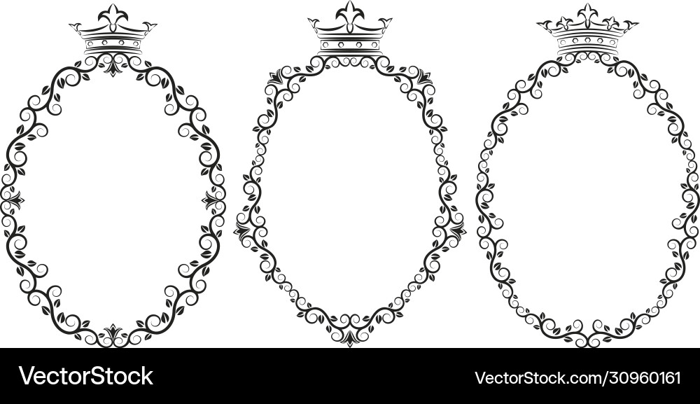 Ornate frames Royalty Free Vector Image - VectorStock